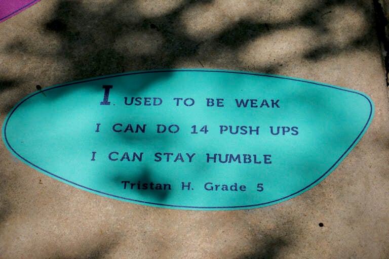 Philly Rain Poetry: Haikus appear on sidewalk in Vernon Park - WHYY