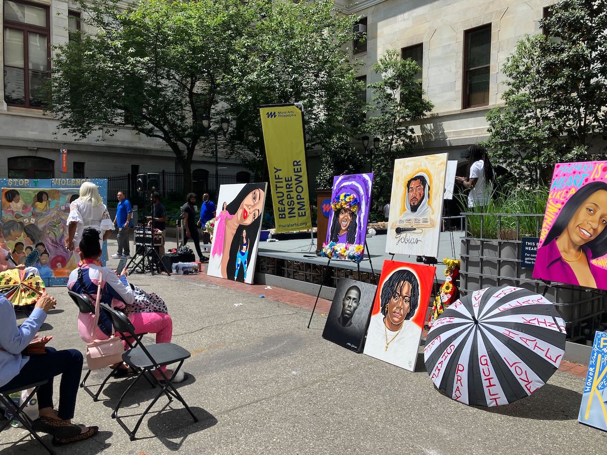 Philadelphia gun violence victims honored in portrait exhibit - WHYY