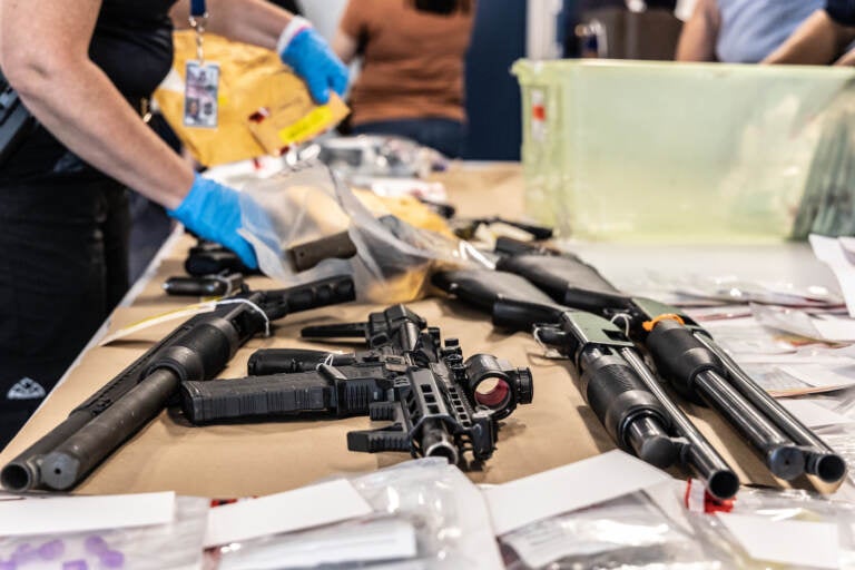 Philly police seize guns and drugs in Kensington bust - WHYY