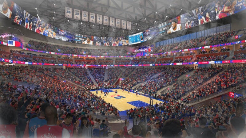 Sixers release new renderings of proposed arena project - WHYY
