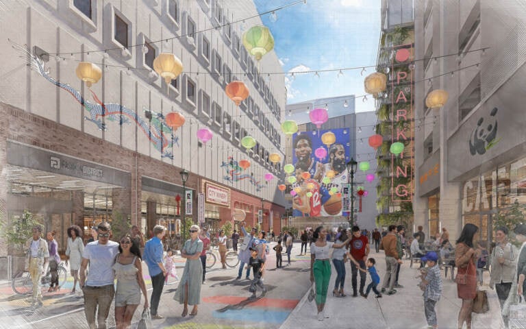 Sixers release new renderings of proposed arena project - WHYY