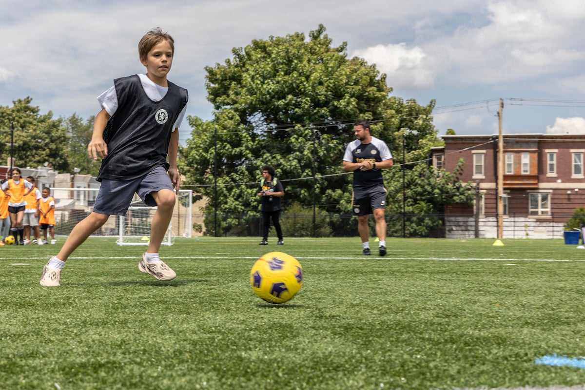Chelsea F.C. introduces more than 100 kids to soccer - WHYY