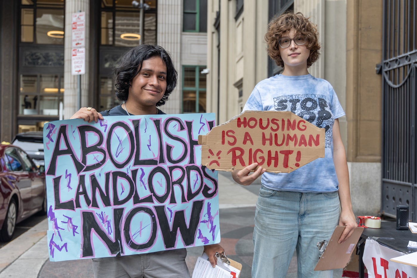 Activist protest outside Philadelphia’s Landlord Tenant Office ...