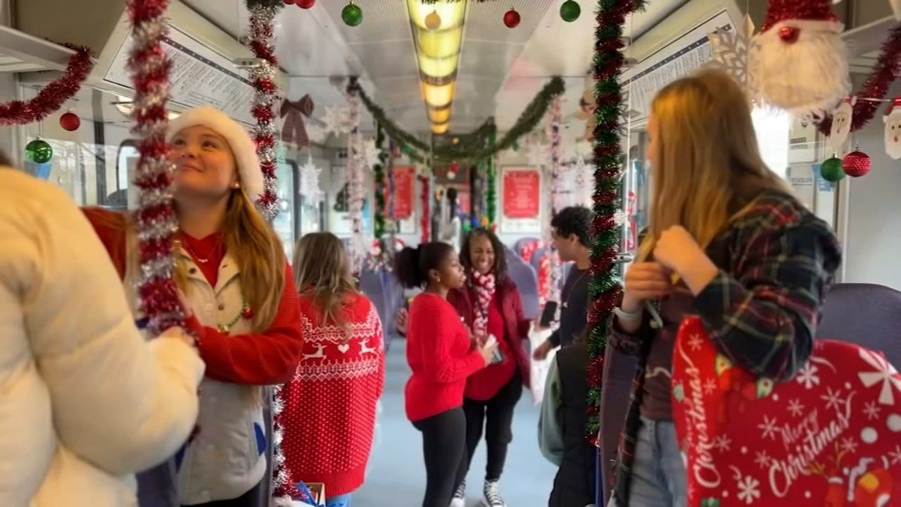 Camden train transforms to 'Polar Express' for kids battling illnesses ...