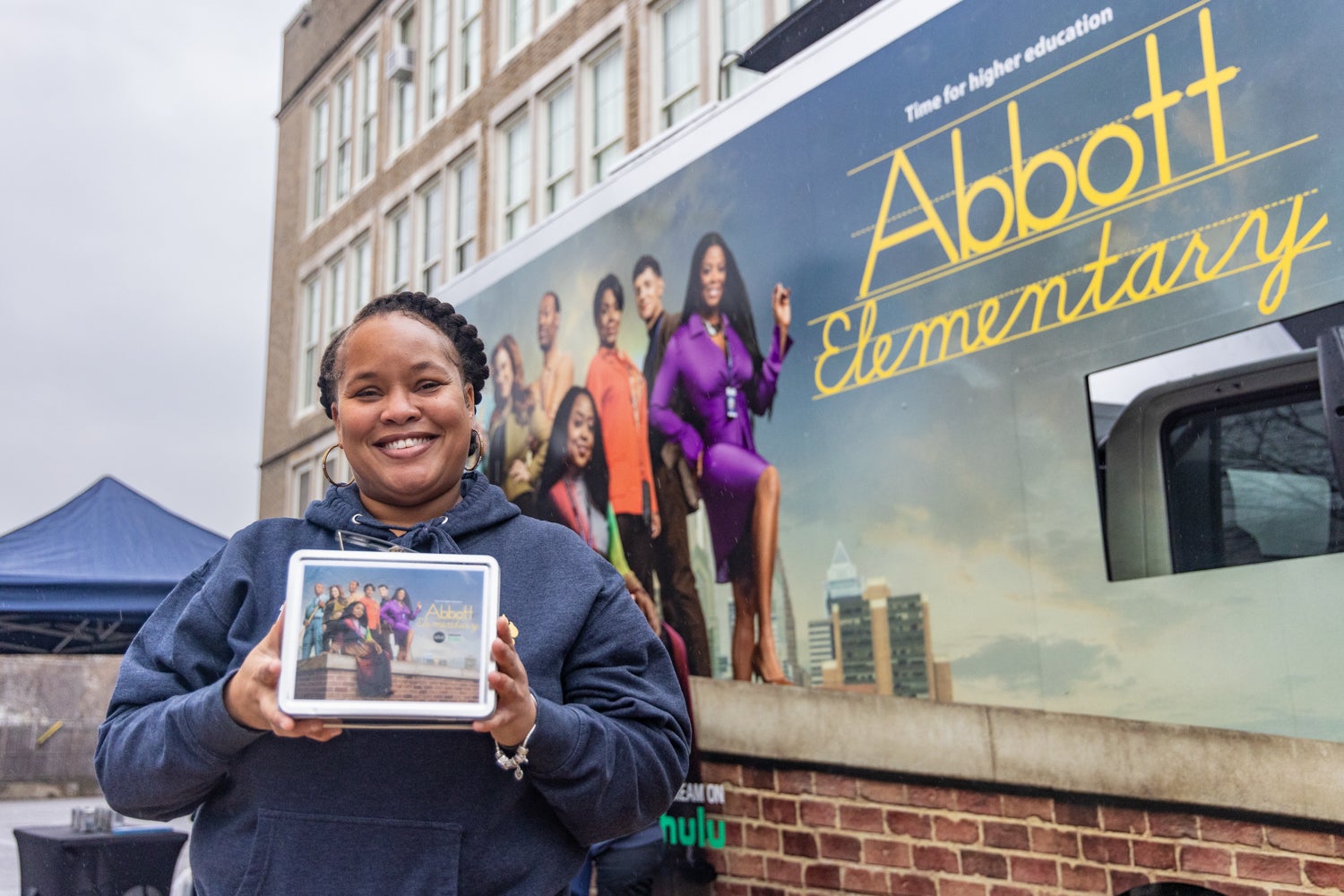 ‘Abbott Elementary’ makes a stop in Philly to surprise teachers - WHYY