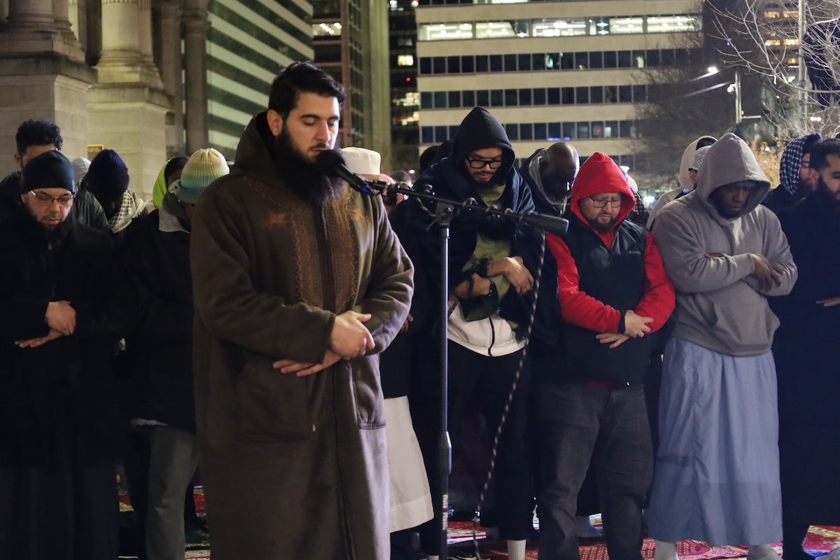 Philly Muslims offer Ramadan prayers outside City Hall - WHYY