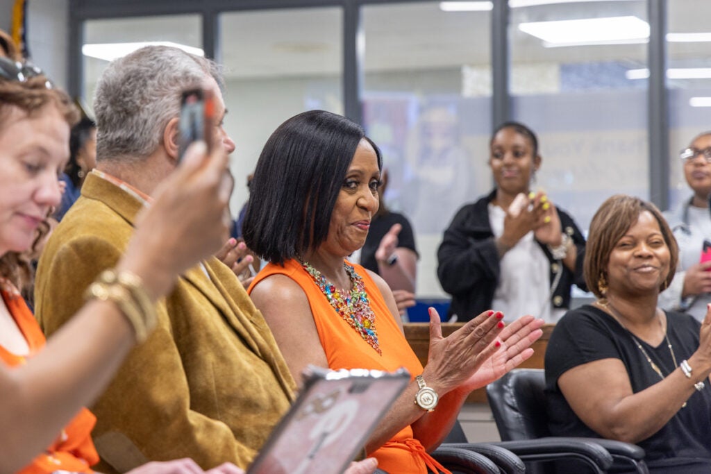 Joyce Abbott portrait unveiled at Philadelphia school