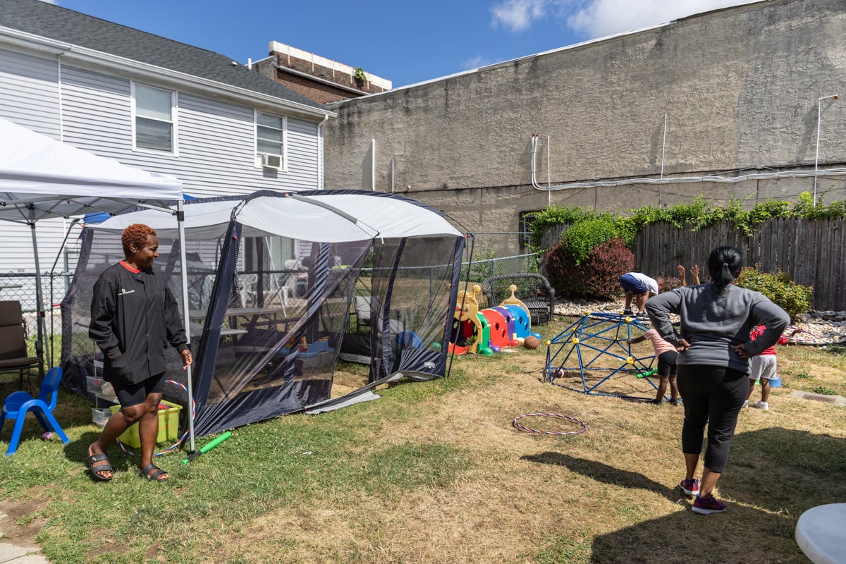 Kids can play more outside with shade, study finds - WHYY