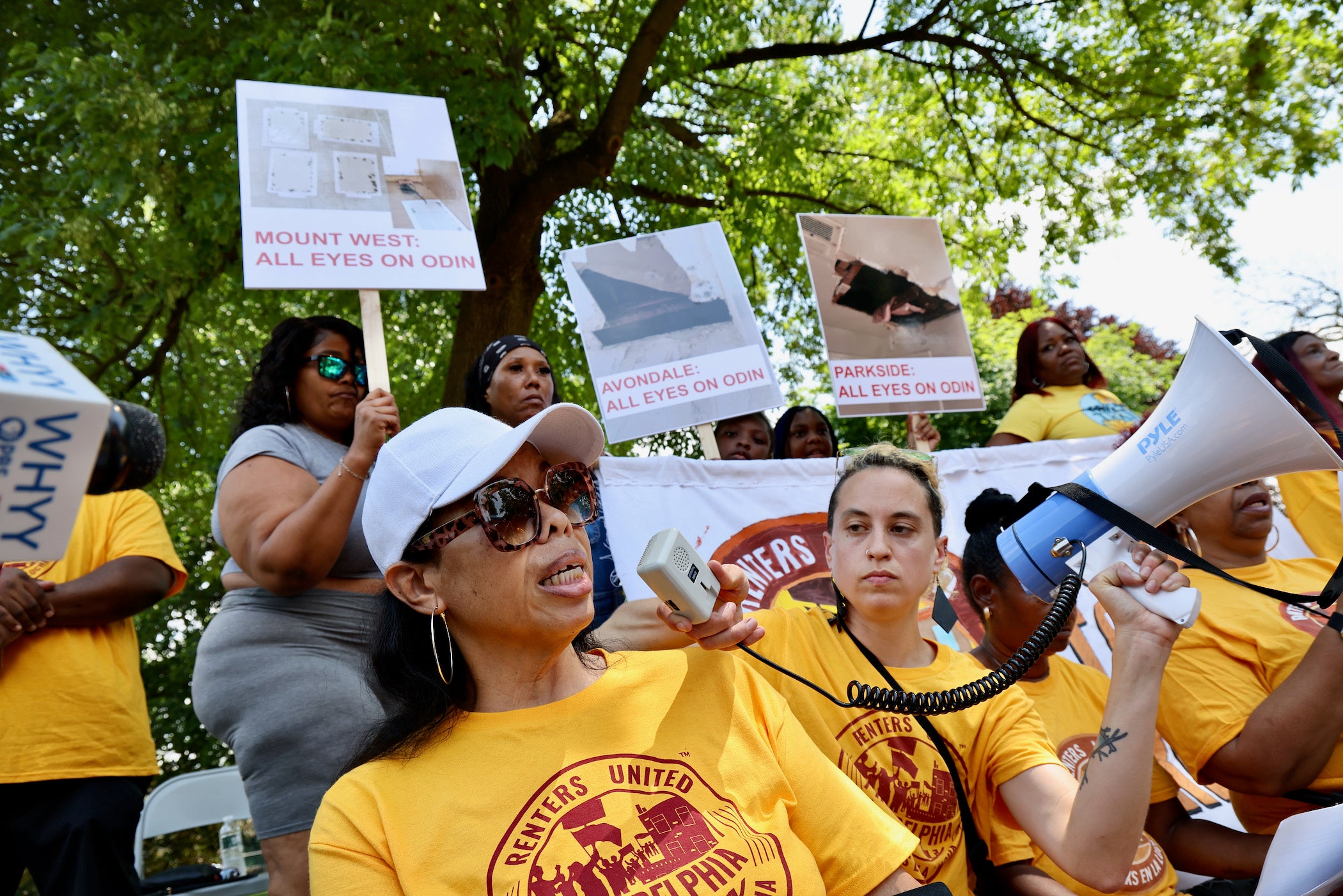 Philly renters protest Odin Properties for better living conditions - WHYY