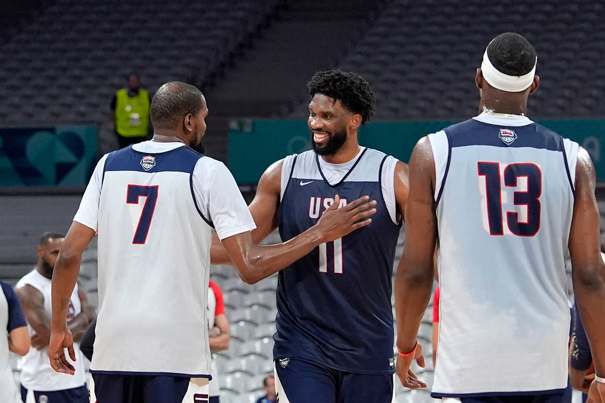 Joel Embiid receives French boos at Team USA's Olympic opener - WHYY