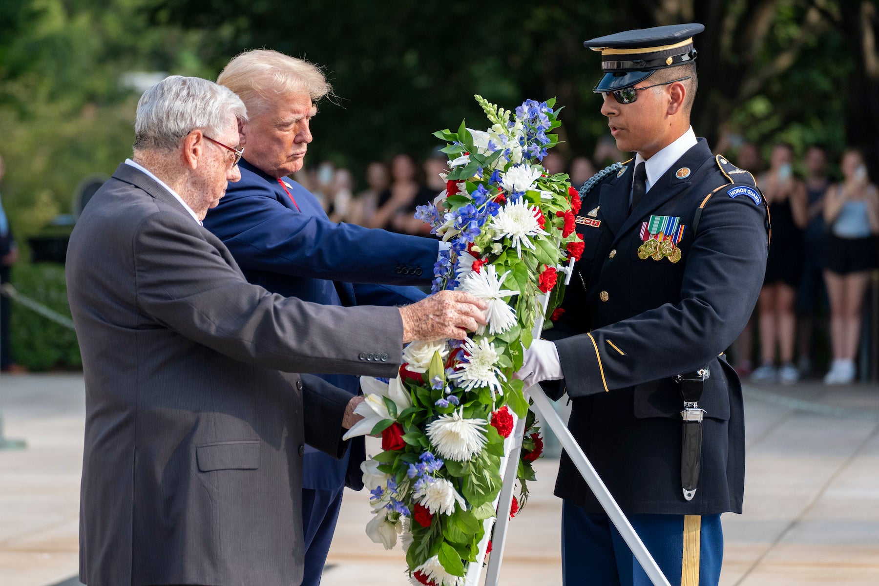 Trump campaign was warned not to take photos at Arlington before ...
