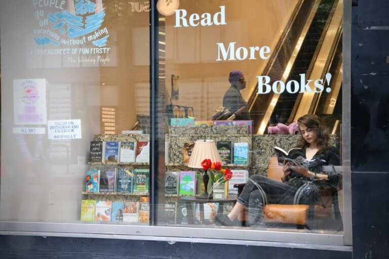 Bookstore invites writers to sit and read in the window - WHYY