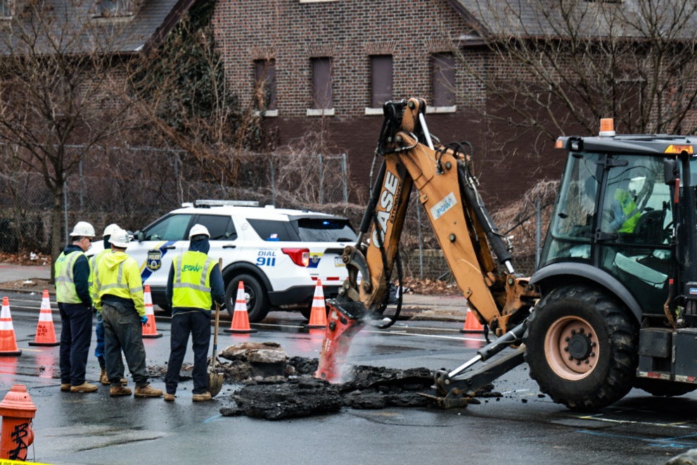 Philly gas line rupture: Evacuations prompted near Central High School ...