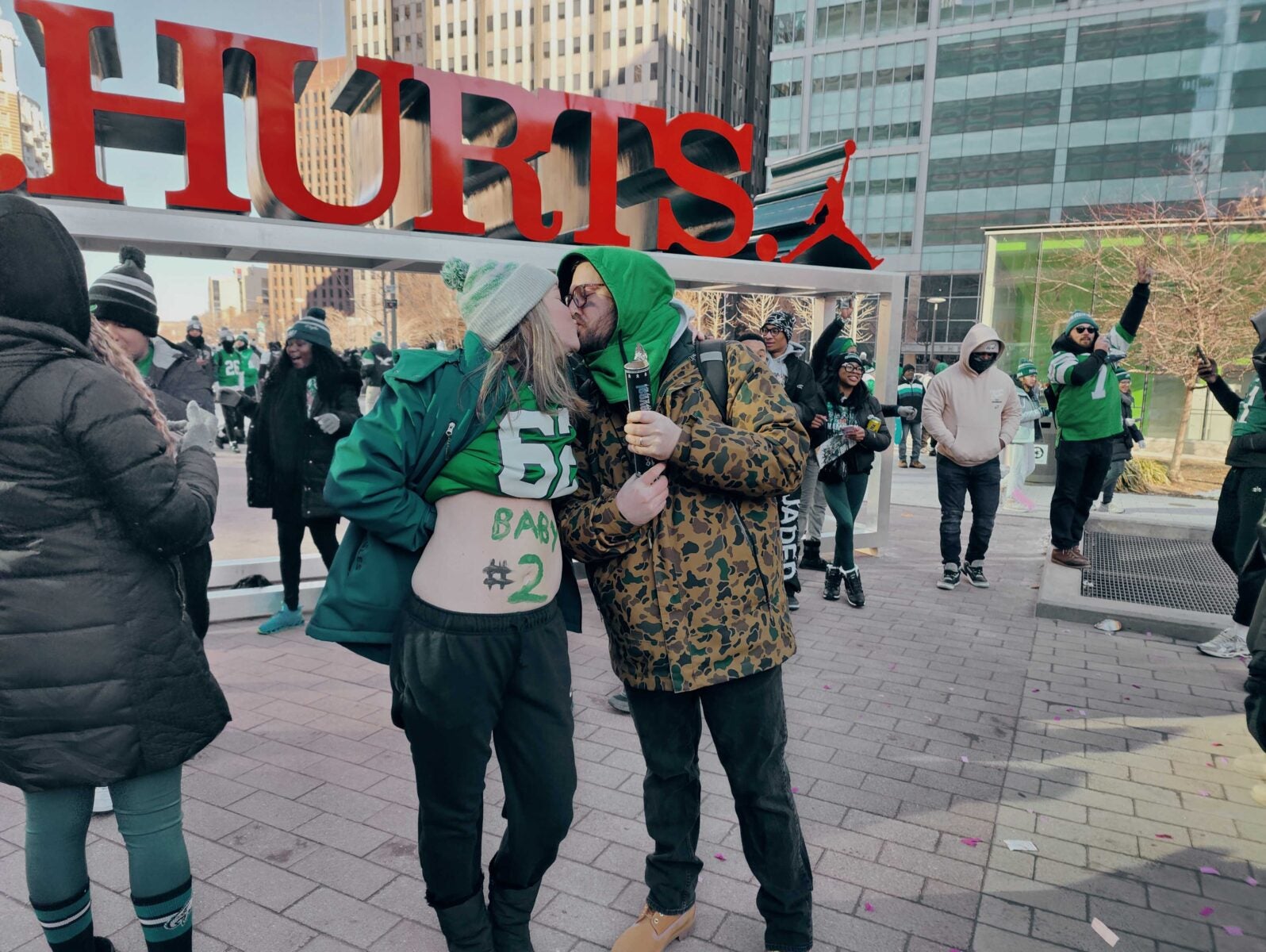 Eagles fans propose amid parade on Valentine’s Day - WHYY