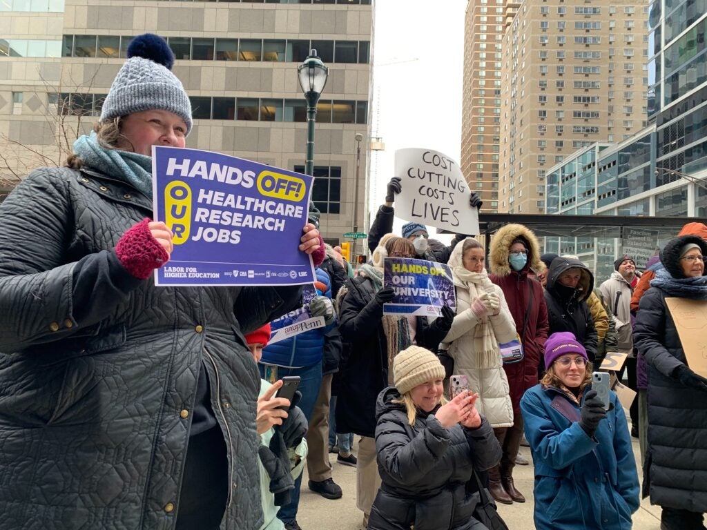 N.J., Philly academics protest federal cuts to research - WHYY