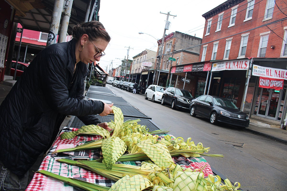 South Philly family keeps palm-weaving tradition alive - WHYY News
