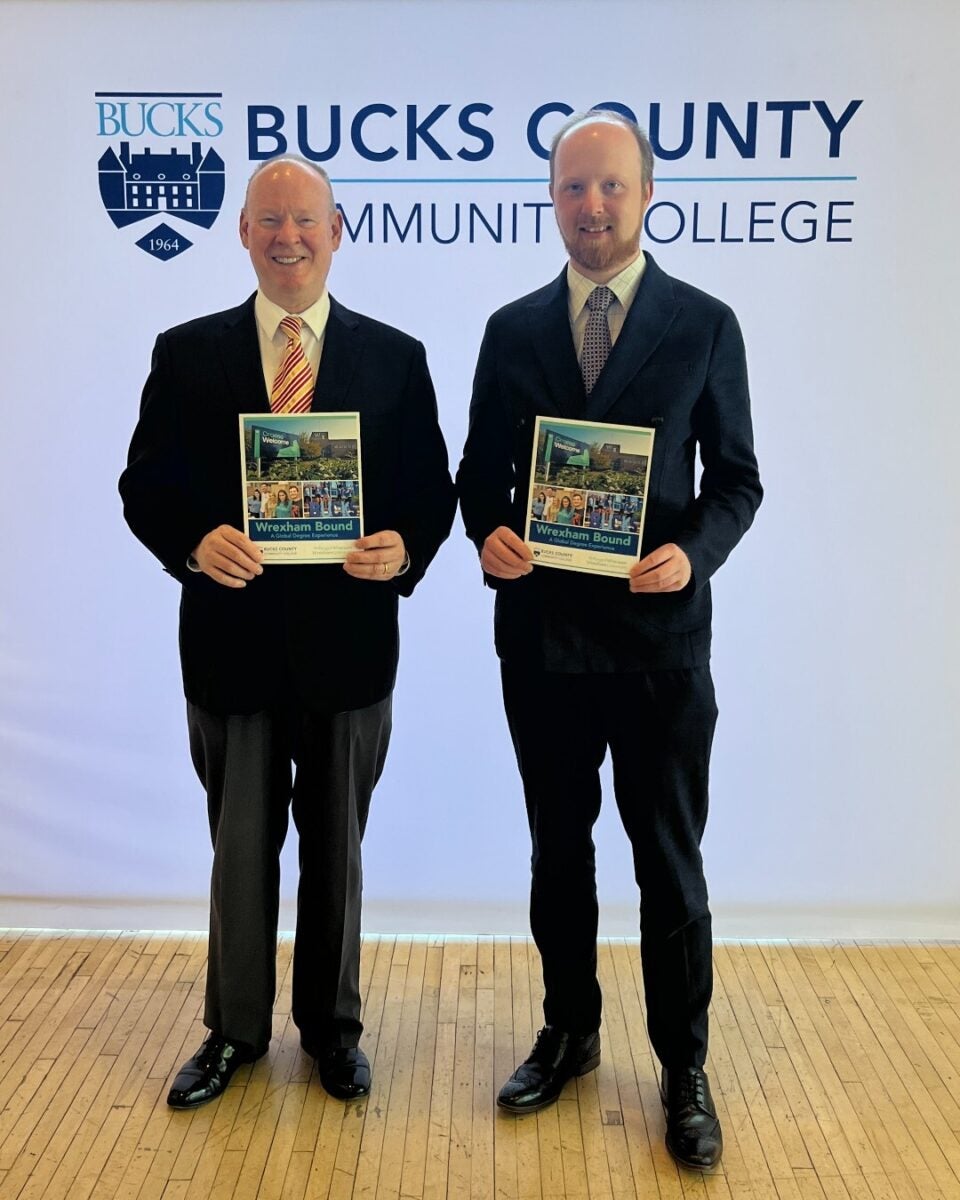 Bucks County Community College partners with Wrexham University - WHYY