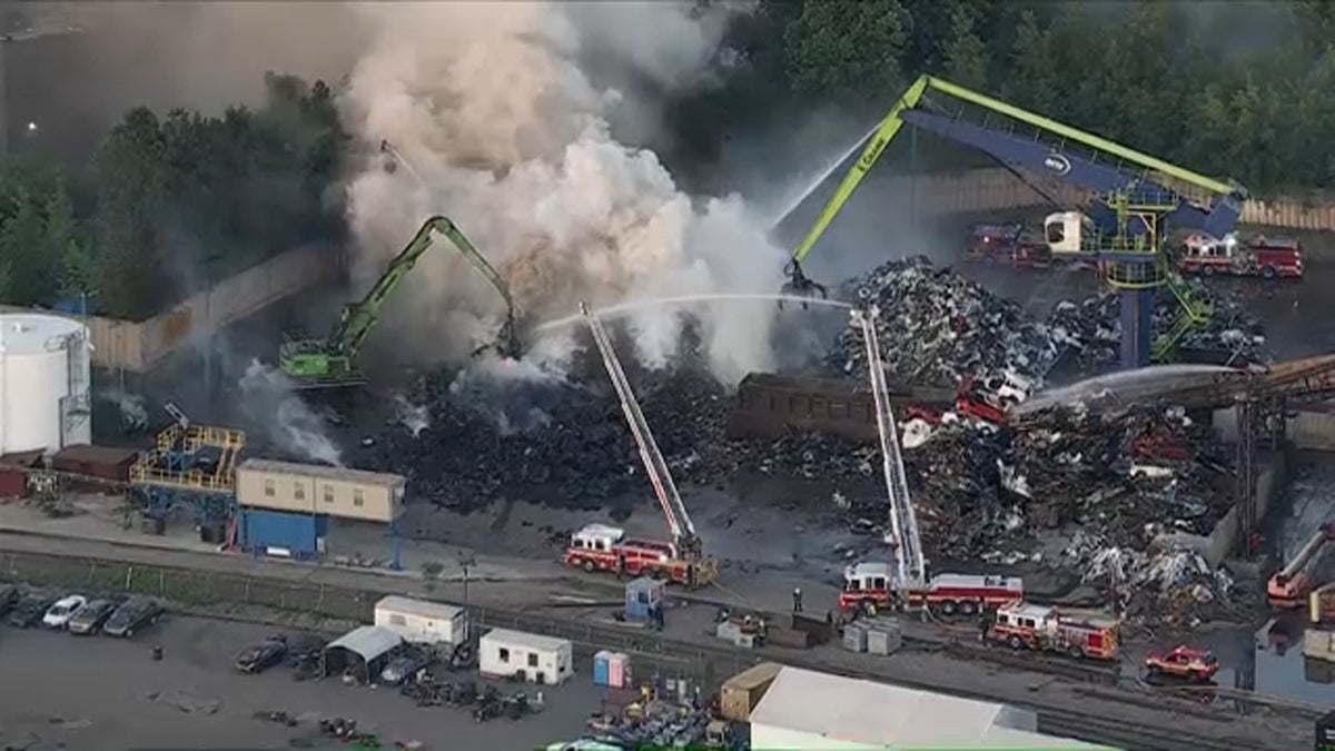 Camden suspends EMR’s junkyard license after 2-alarm fire - WHYY
