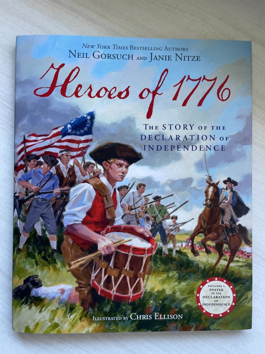 Supreme Court Justice Gorsuch brings 'Heroes of 1776' to Philadelphia ...