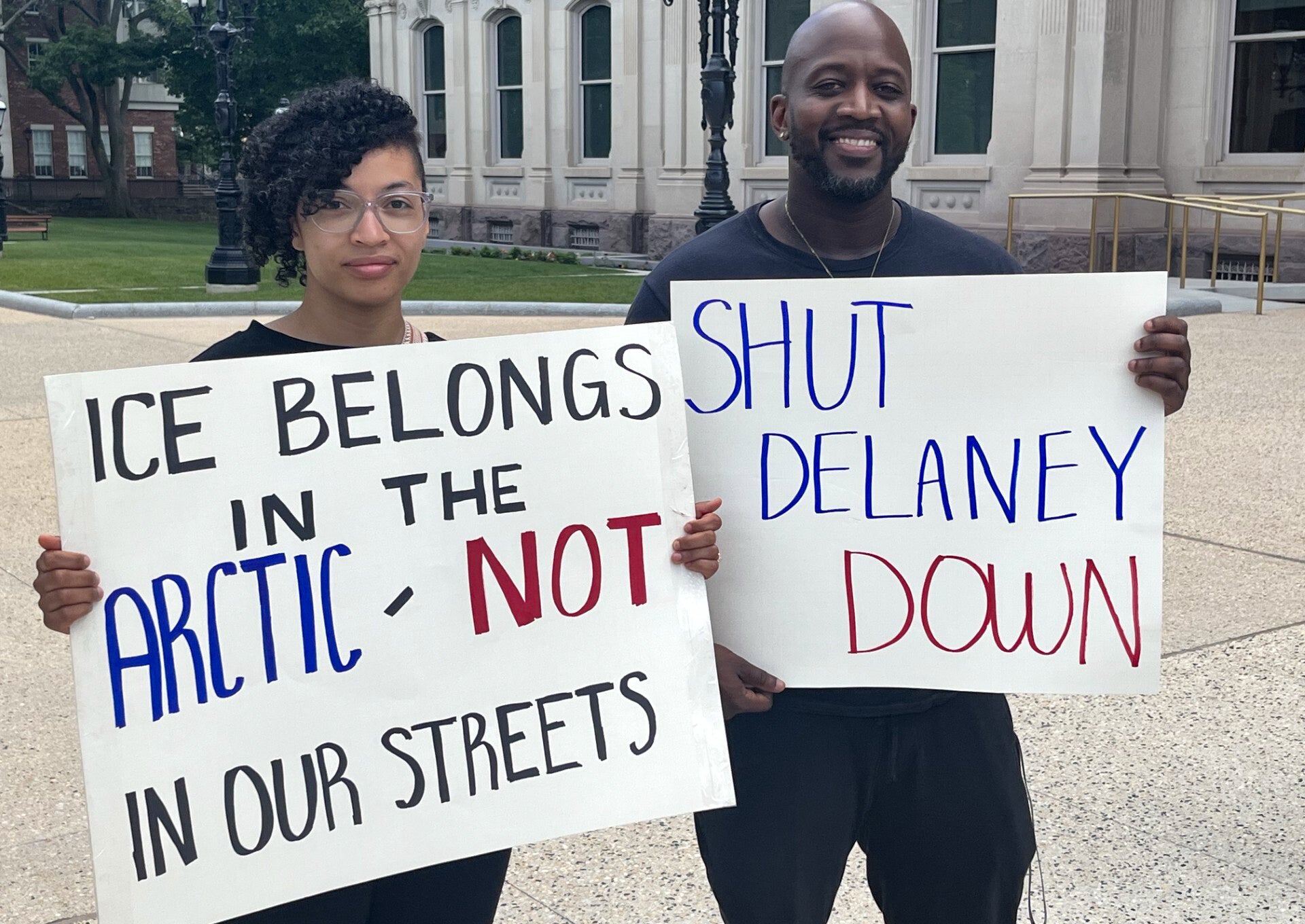 Delaney Hall protesters rally at NJ Statehouse - WHYY